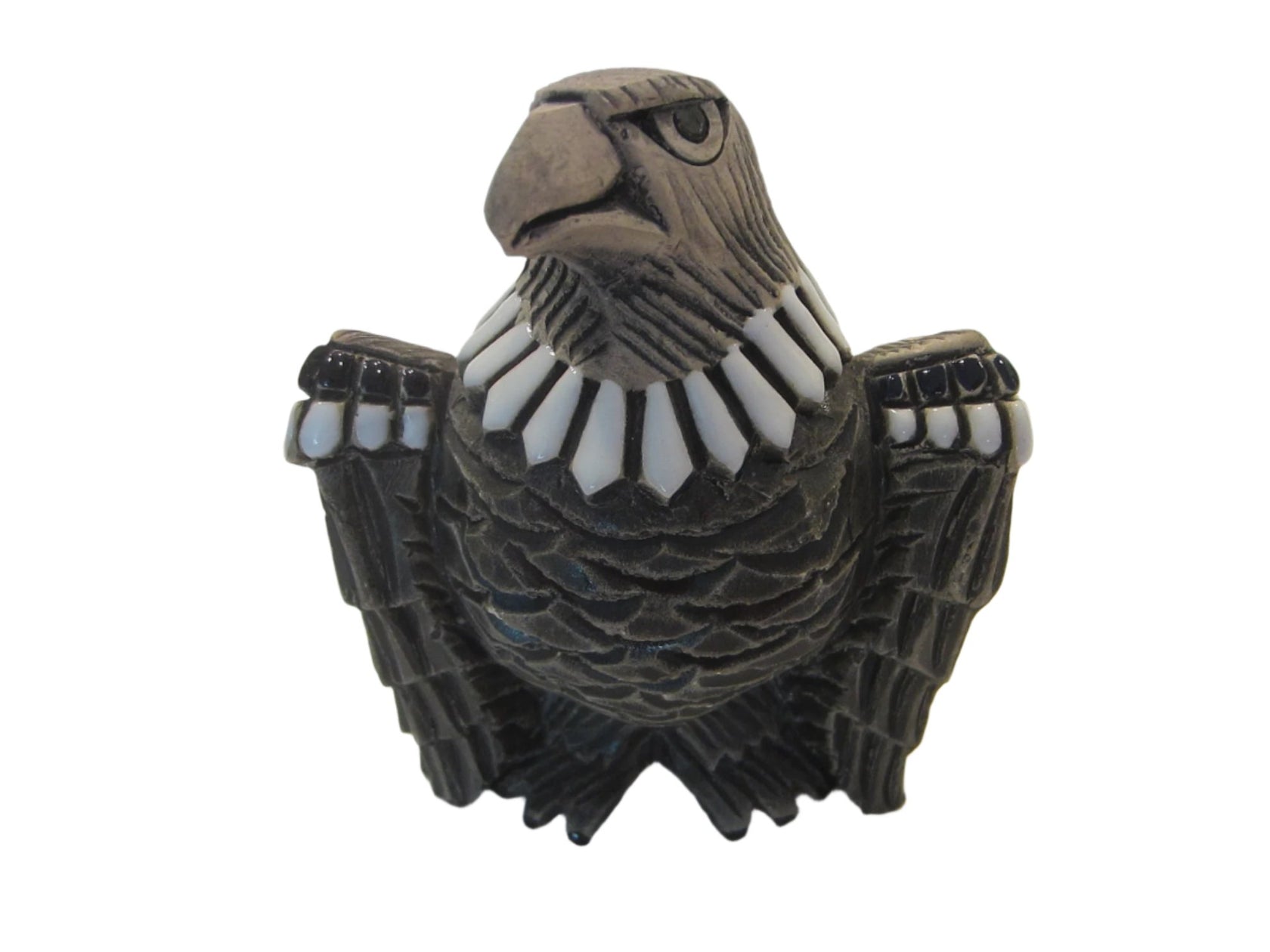 Bald Eagle Native Artesania Rinconada Peruvian Modern Art Signed Statu ...