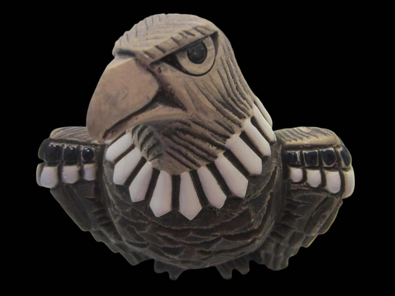 Bald Eagle Native Artesania Rinconada Peruvian Modern Art Signed Statu ...