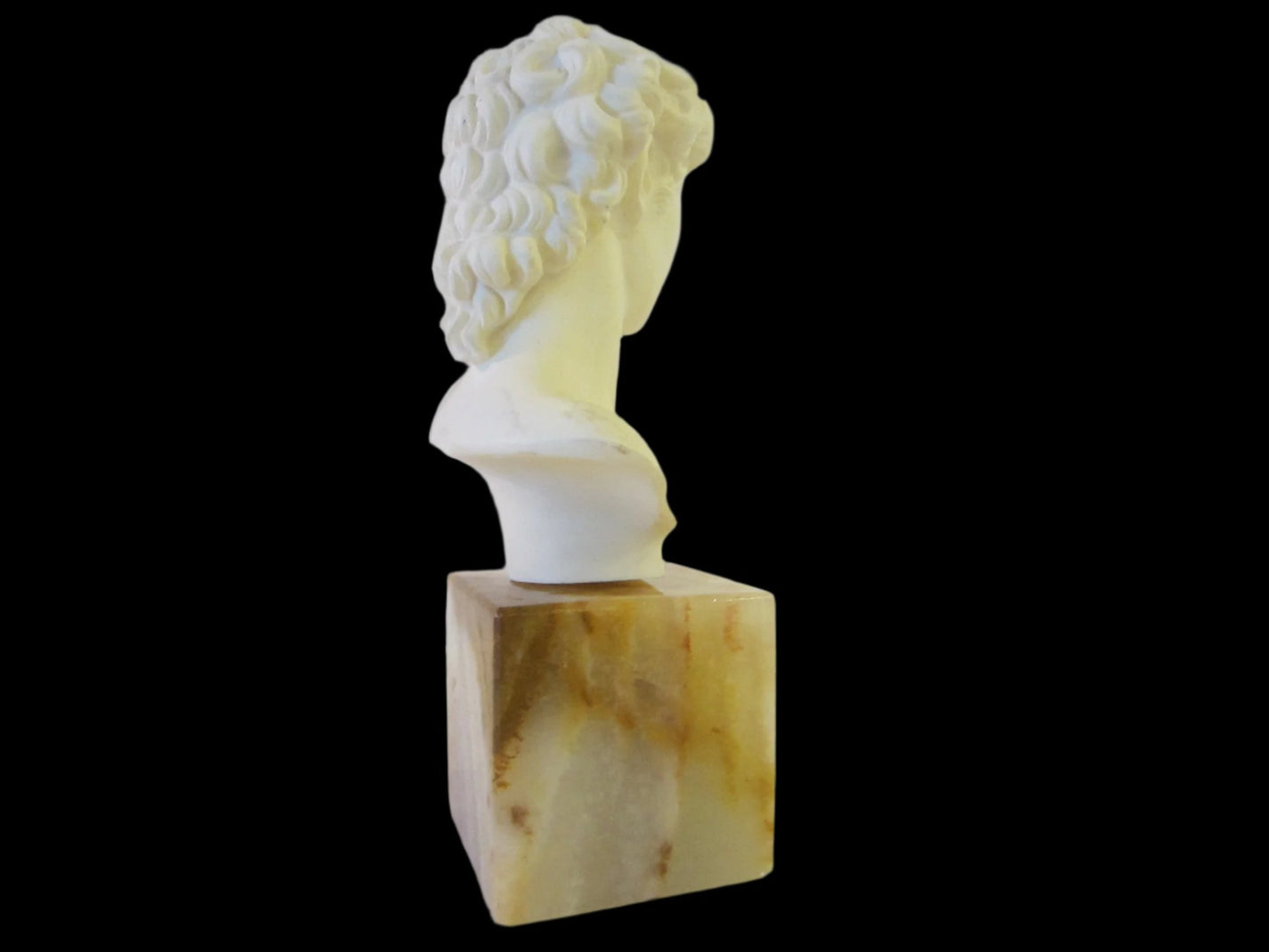 A Gianelli Volterra David Bust Signed Alabaster Sculpture – Designer ...