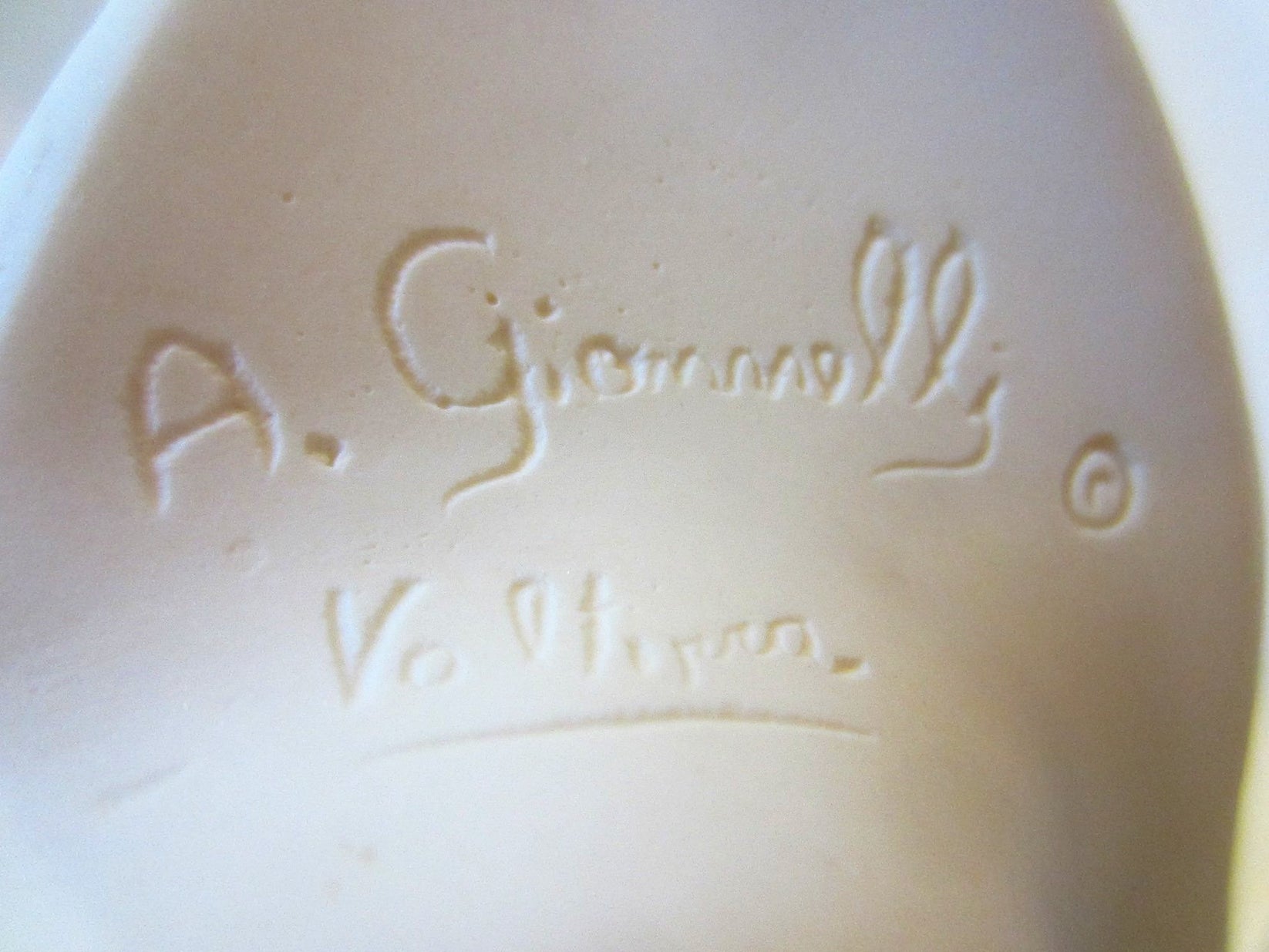 A Gianelli Volterra David Bust Signed Alabaster Sculpture – Designer ...