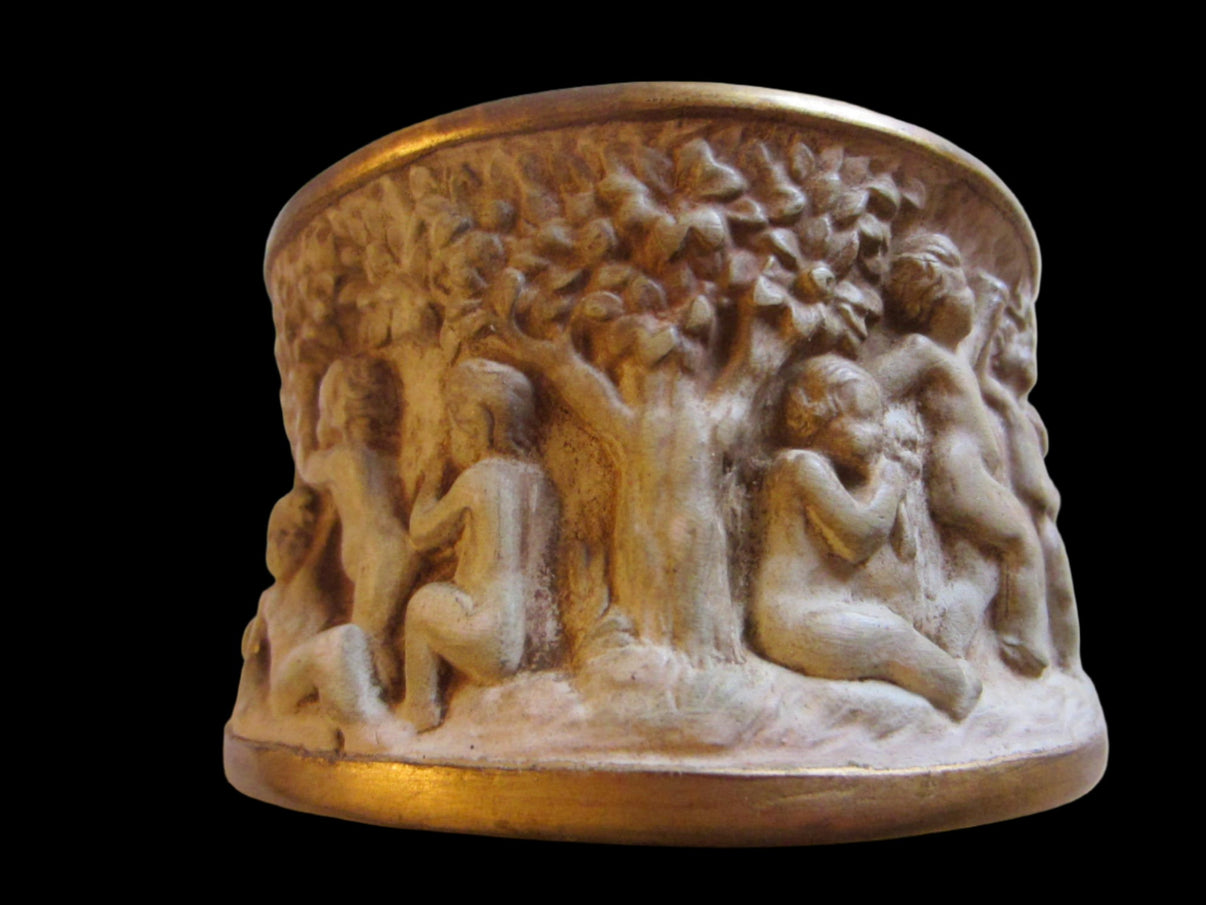 Dini E Cellai Signa Italy Procession Majolica Putti Signed Ceramic Bro ...