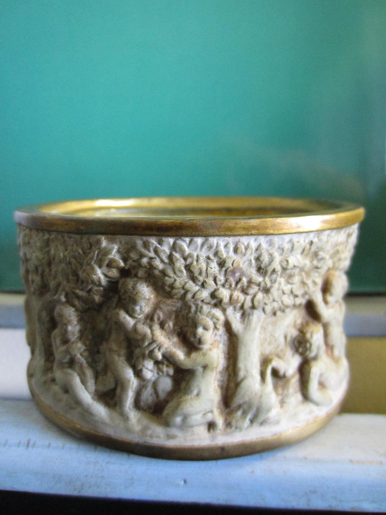 Dini E Cellai Signa Italy Procession Majolica Putti Signed Ceramic Bro ...