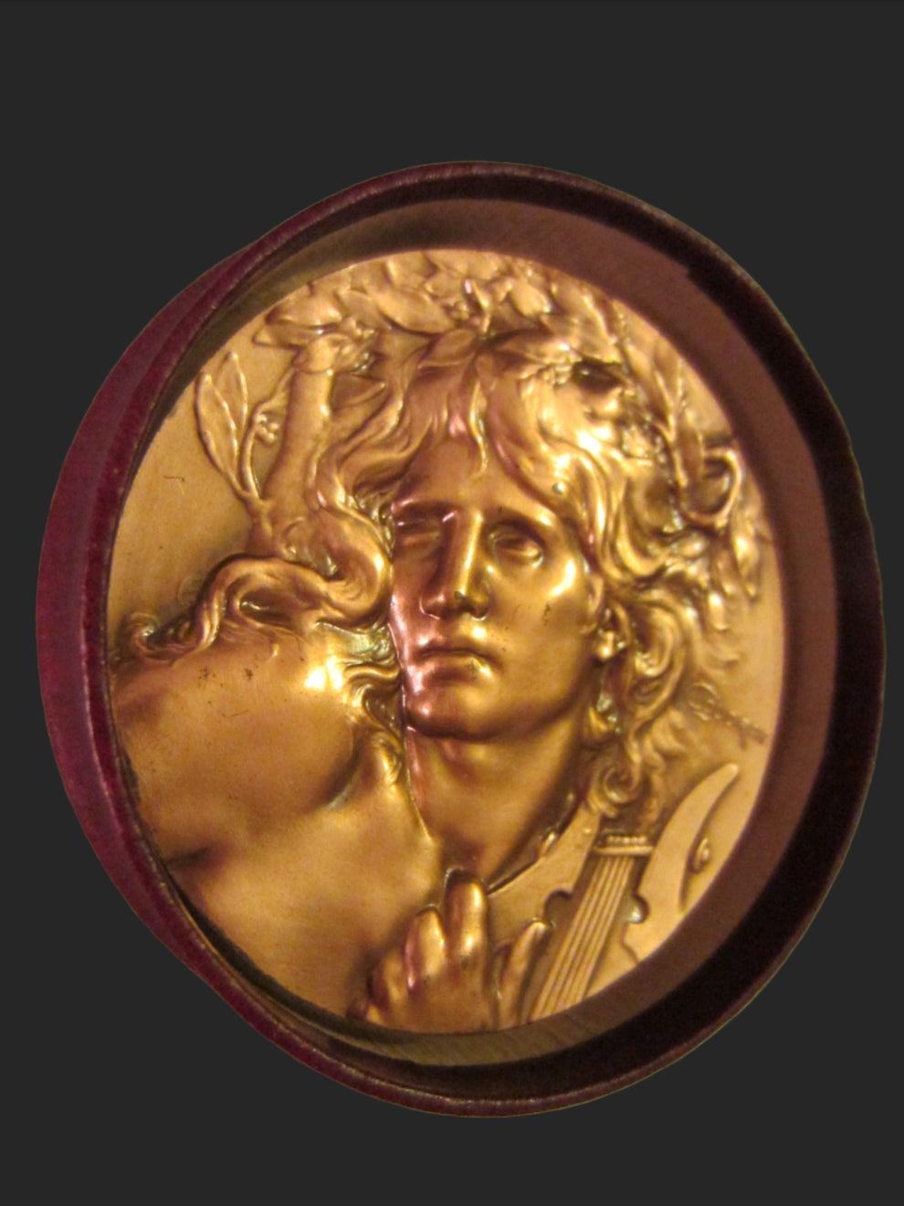 A French Bronze Orpheus Portrait Medal Signed Coudray – Designer Unique ...