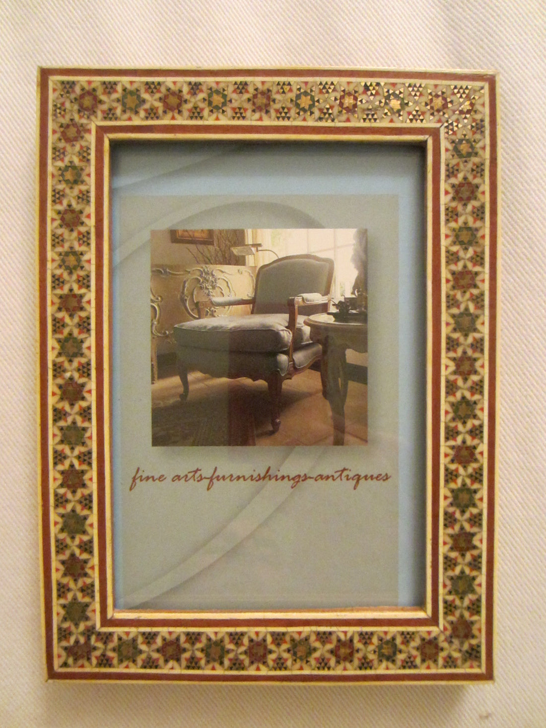 Persian Khatam Frame Inlaid Marquetry Miniature Works – Designer Unique ...