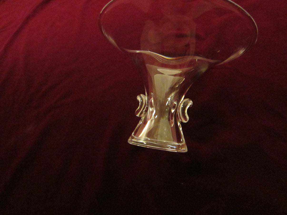 Steuben Glass Signed Pedestal Bouquet Stem Vase – Designer Unique Finds