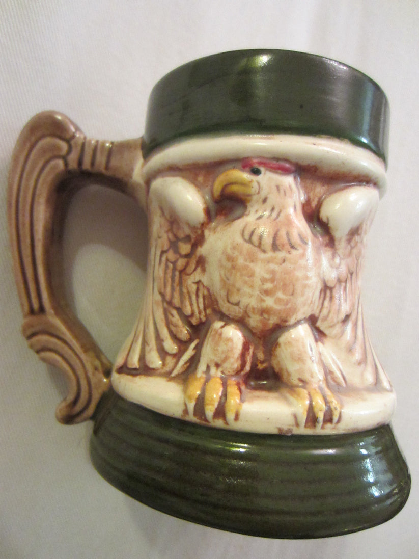 Mid Century Ceramic Majolica Bald Eagle Mug Signed Dated – Designer ...