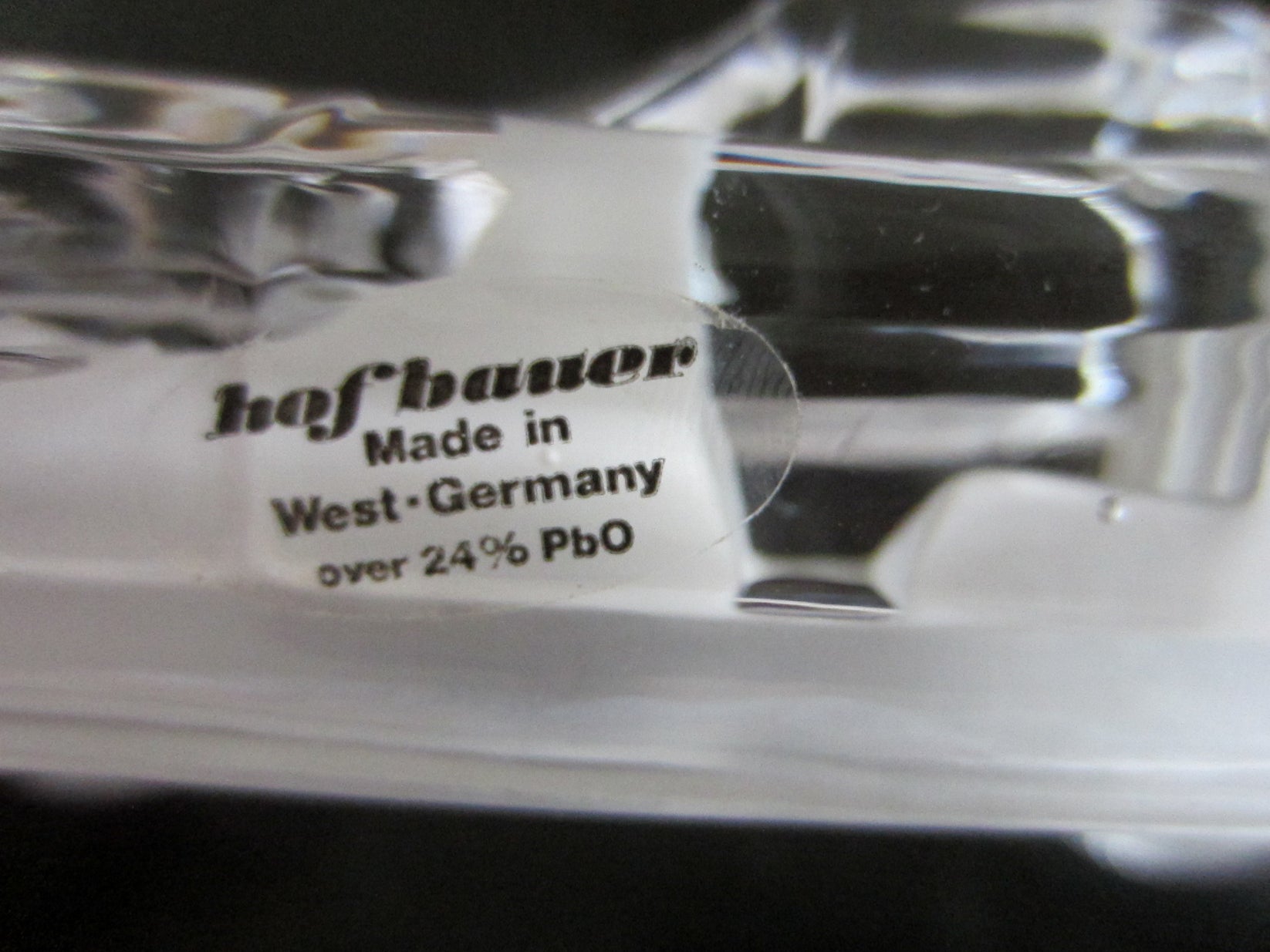 West Germany Hof Bauer Crystal Convertible Car Signed Paperweight ...