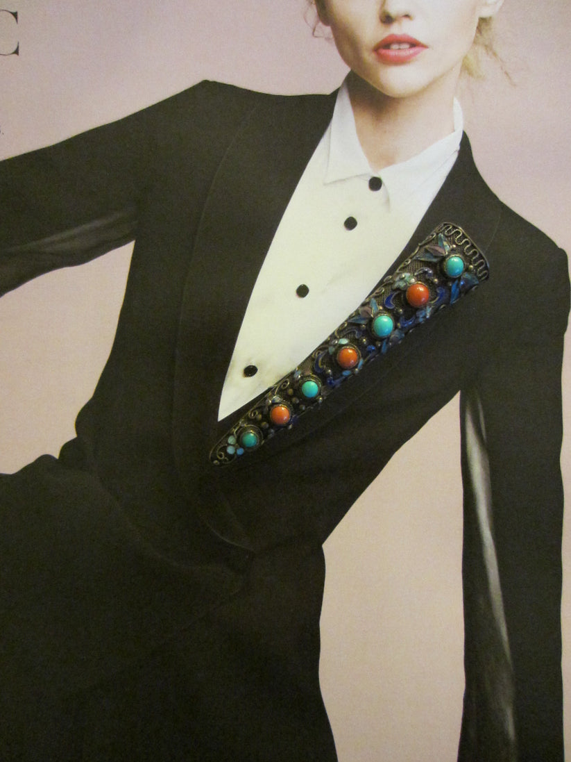 Silver Mesh Finger Guard Gold Plated Precious Gem Stones – Designer ...