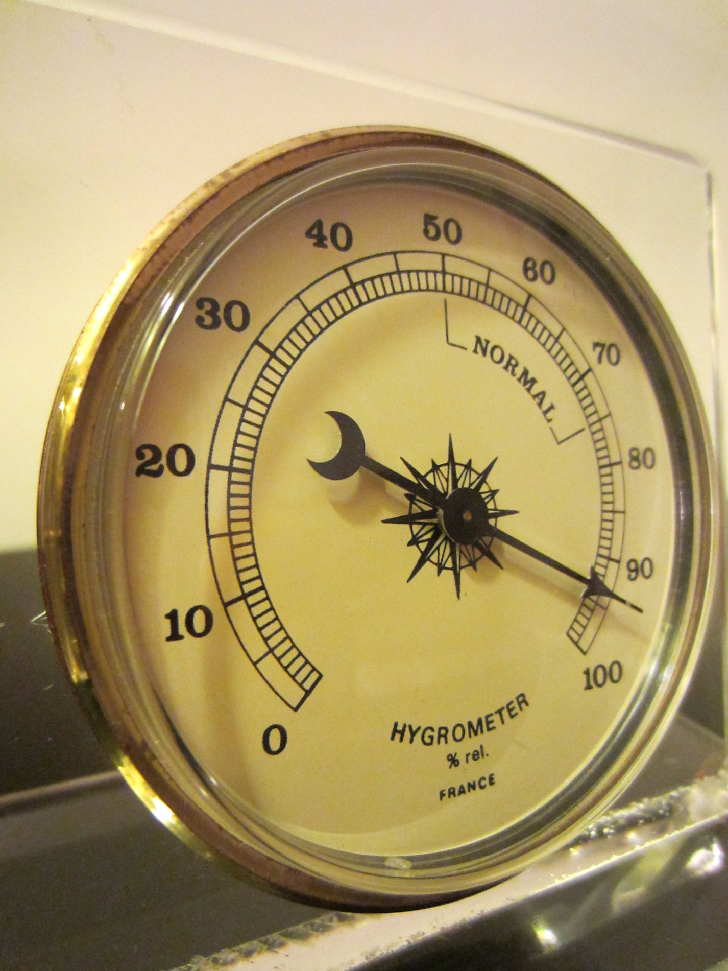 Barometer France Post Modern Acrylic Cased Desktop Weather Station ...