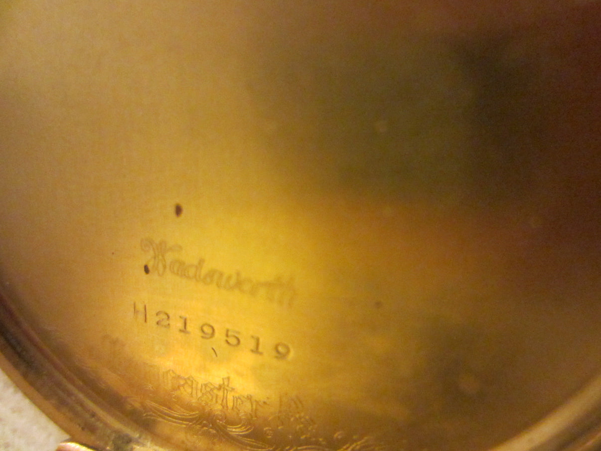 Hamilton Pocket Watch Wadsworth Case Gold Filled Scripted – Designer ...