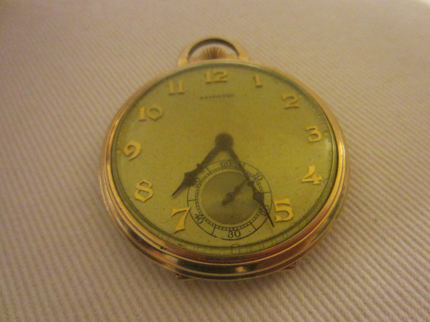 Hamilton Pocket Watch Wadsworth Case Gold Filled Scripted – Designer ...