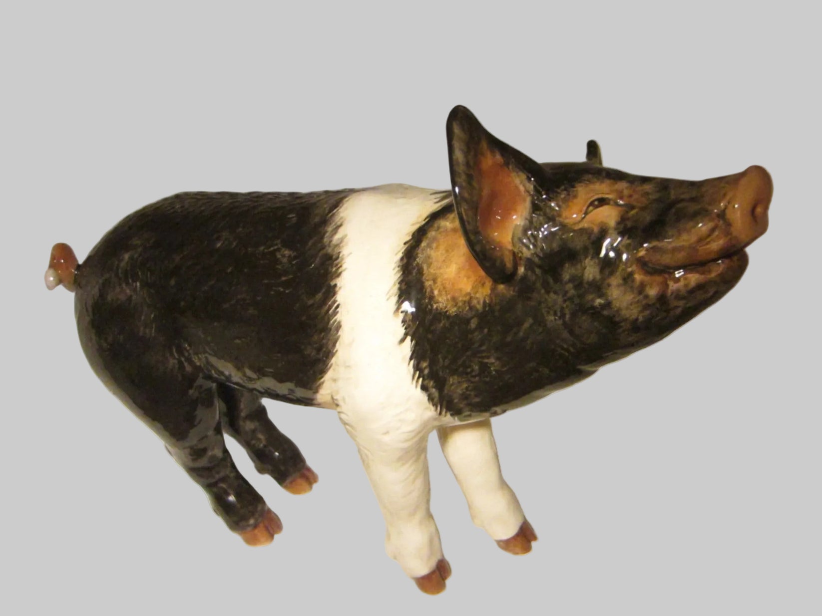Ceramic Life Size Ceramic Pig Glazed Sculpture Signed Townsend ...