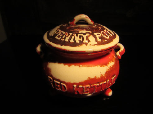 Red Kettle Penny Pot Lego Japan Ceramic Bank – Designer Unique Finds