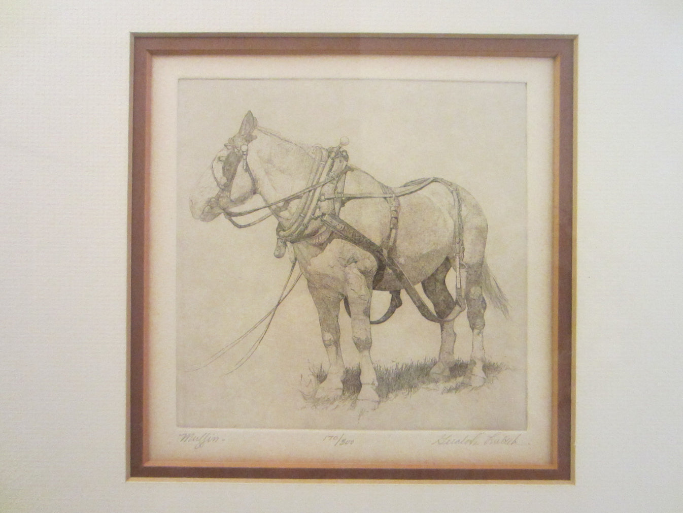 A Gualoh Gerald Lubeck Equestrian Signed Lithograph LE Titled Muffin ...