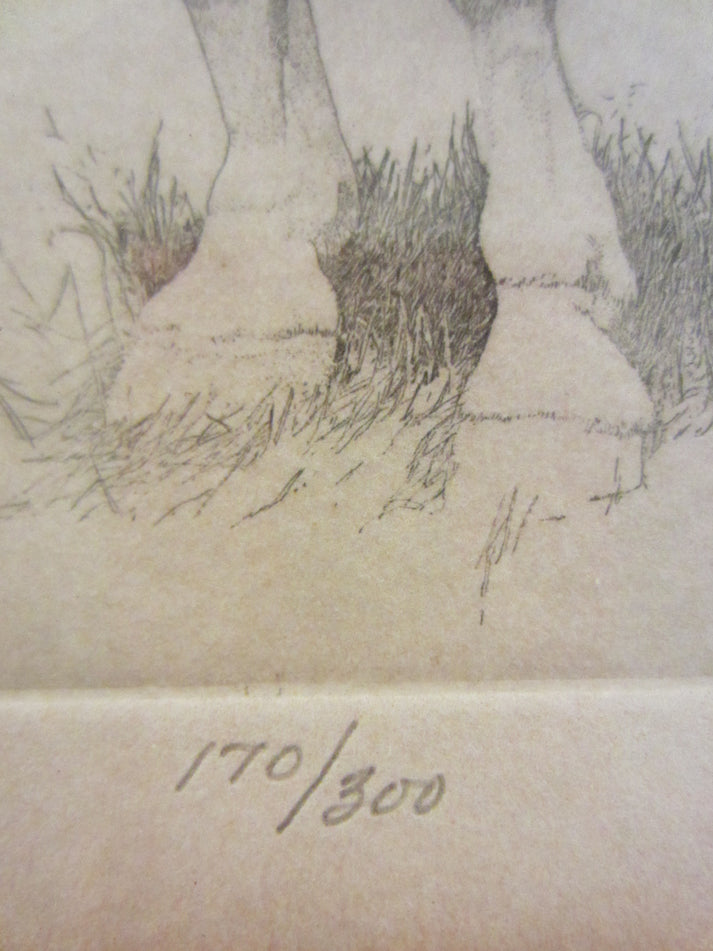 A Gualoh Gerald Lubeck Equestrian Signed Lithograph LE Titled Muffin ...