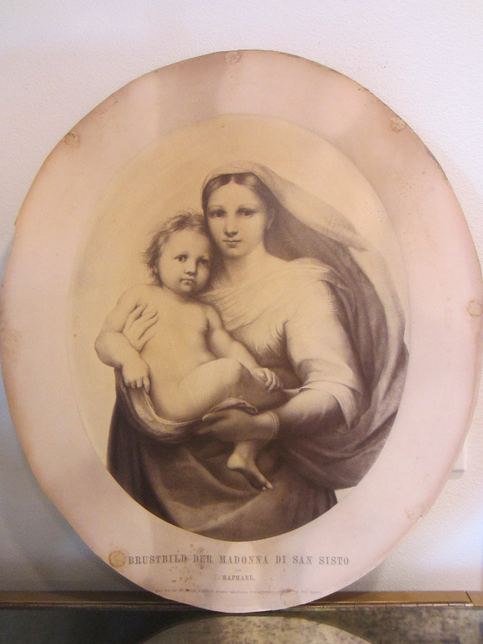 Sistine Madonna and Child Portrait Raphael 1515 AD Gallery Dresden Ger ...