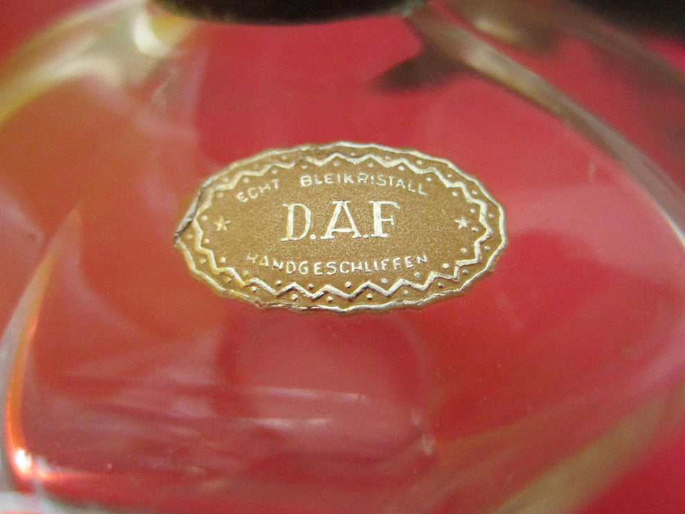 Echt Bleikristal DAF Silver Germany Powder Jar Perfume Decanter Set ...