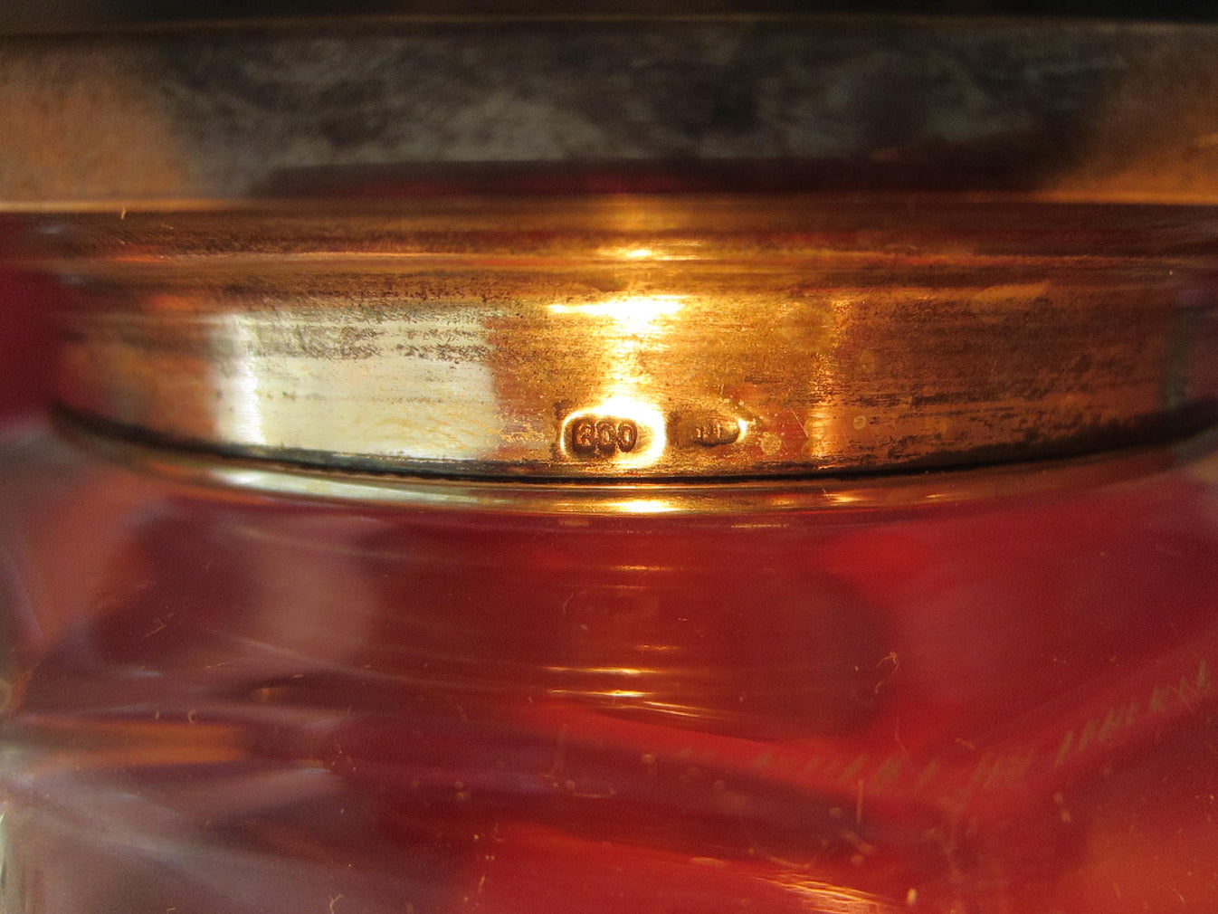 Echt Bleikristal DAF Silver Germany Powder Jar Perfume Decanter Set ...