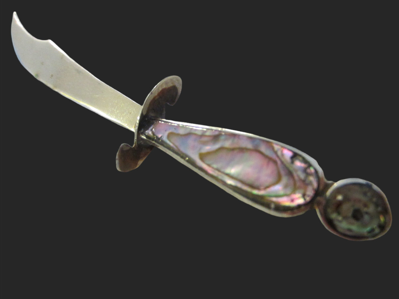 Abalone Handle Mexican Silver Bookmark Letter Opener – Designer Unique ...