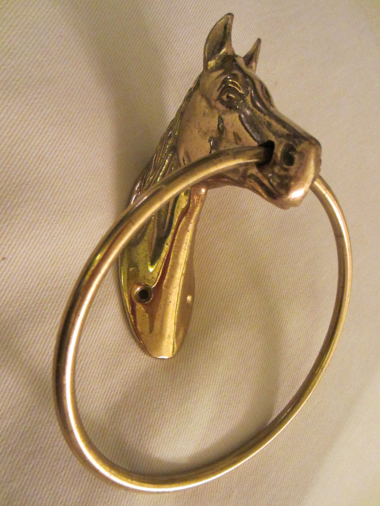 Modern Brass Rack With Head of A Horse Towel Rack – Designer Unique Finds