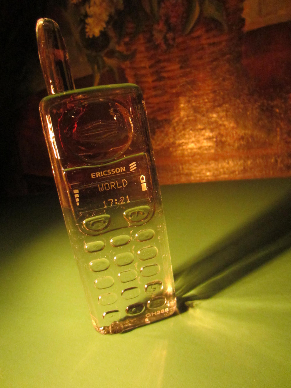 Nybro Sweden Ericsson World Cordless Phone Crystal Paperweight ...