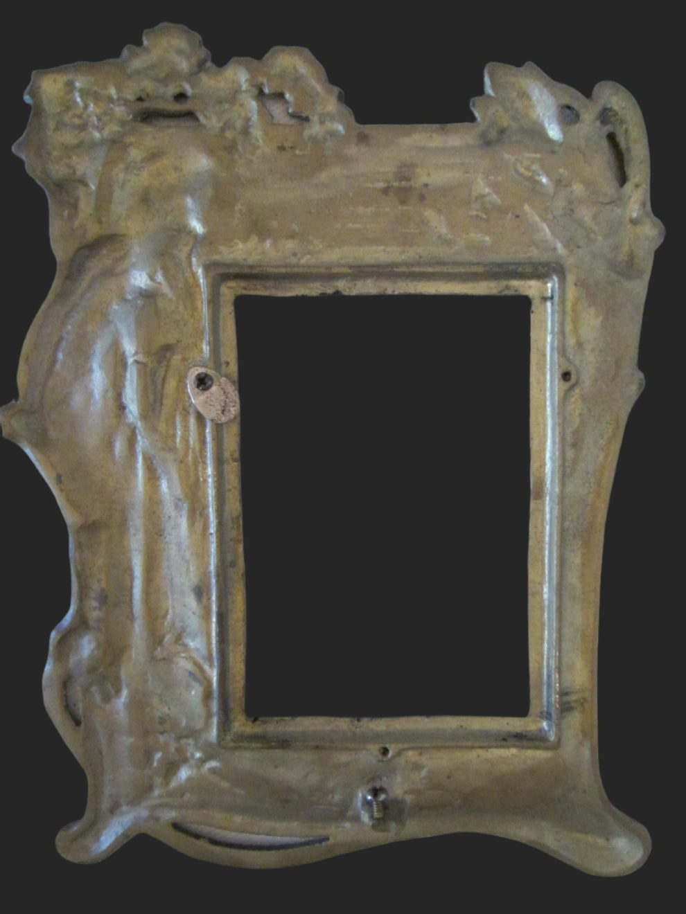 Neo Classical Style Figurative Brass Picture Frame – Designer Unique Finds