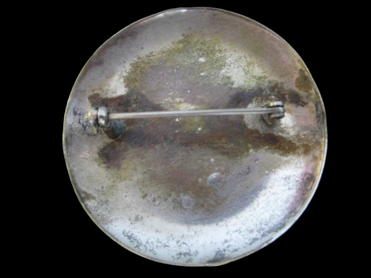 Hapaha Hawaii Circa 1800 Silver Coin On Round Brooch – Designer Unique ...