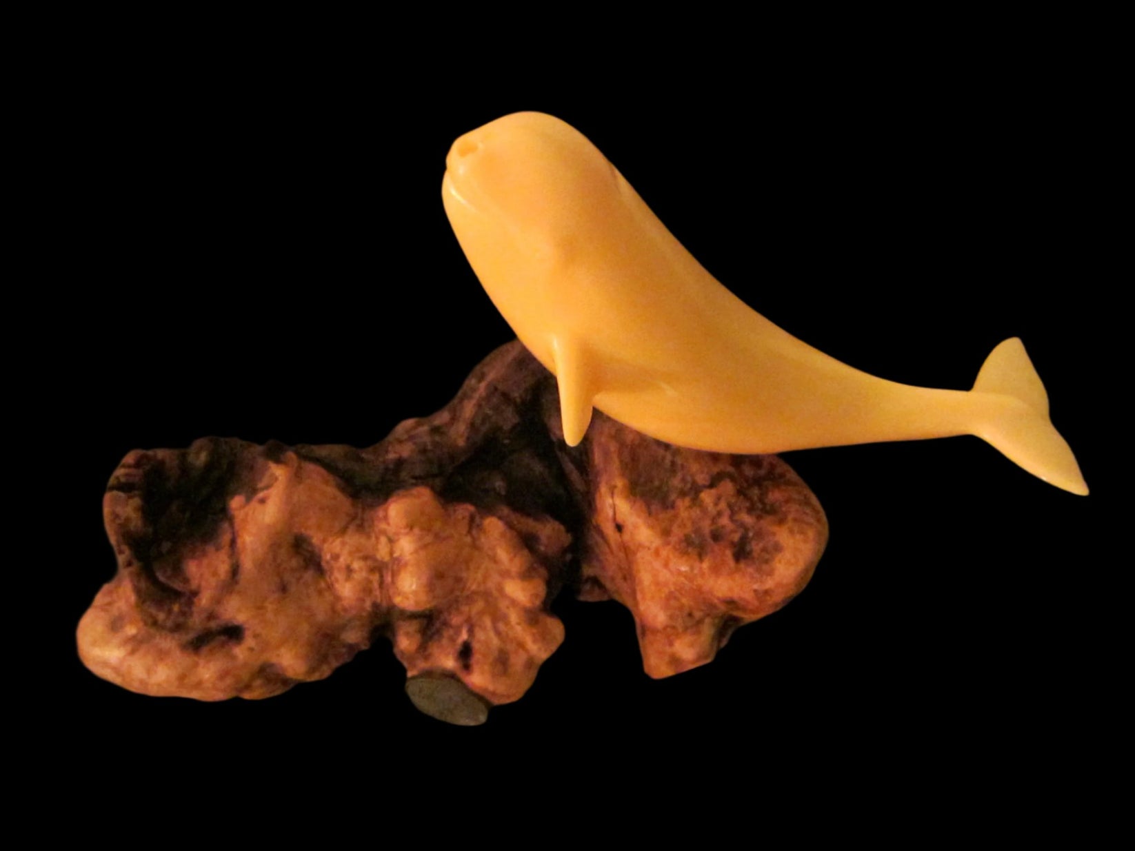 John Perry Whale Mid Century Sculpture Wood Block Stand – Designer ...