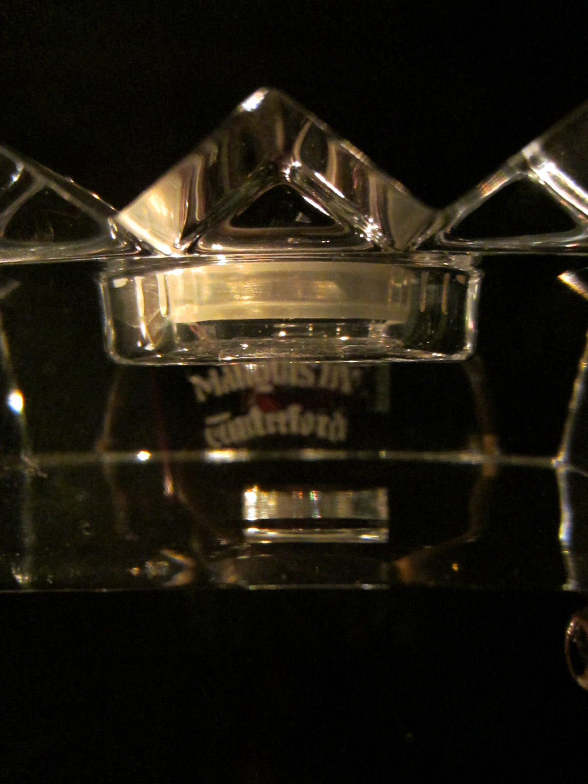 Marquis By Waterford Crystal Square Desk Clock Quartz Japan Movement ...