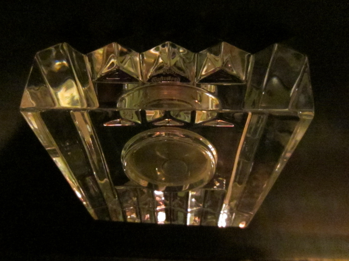 Marquis By Waterford Crystal Square Desk Clock Quartz Japan Movement ...