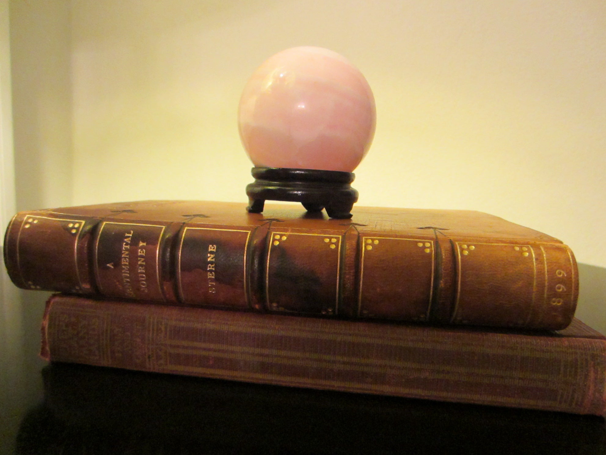 Pink Quartz Paperweight On Stand – Designer Unique Finds